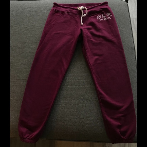 GAP | Pants & Jumpsuits | Gap Logo Purple Sweat Pants | Poshmark